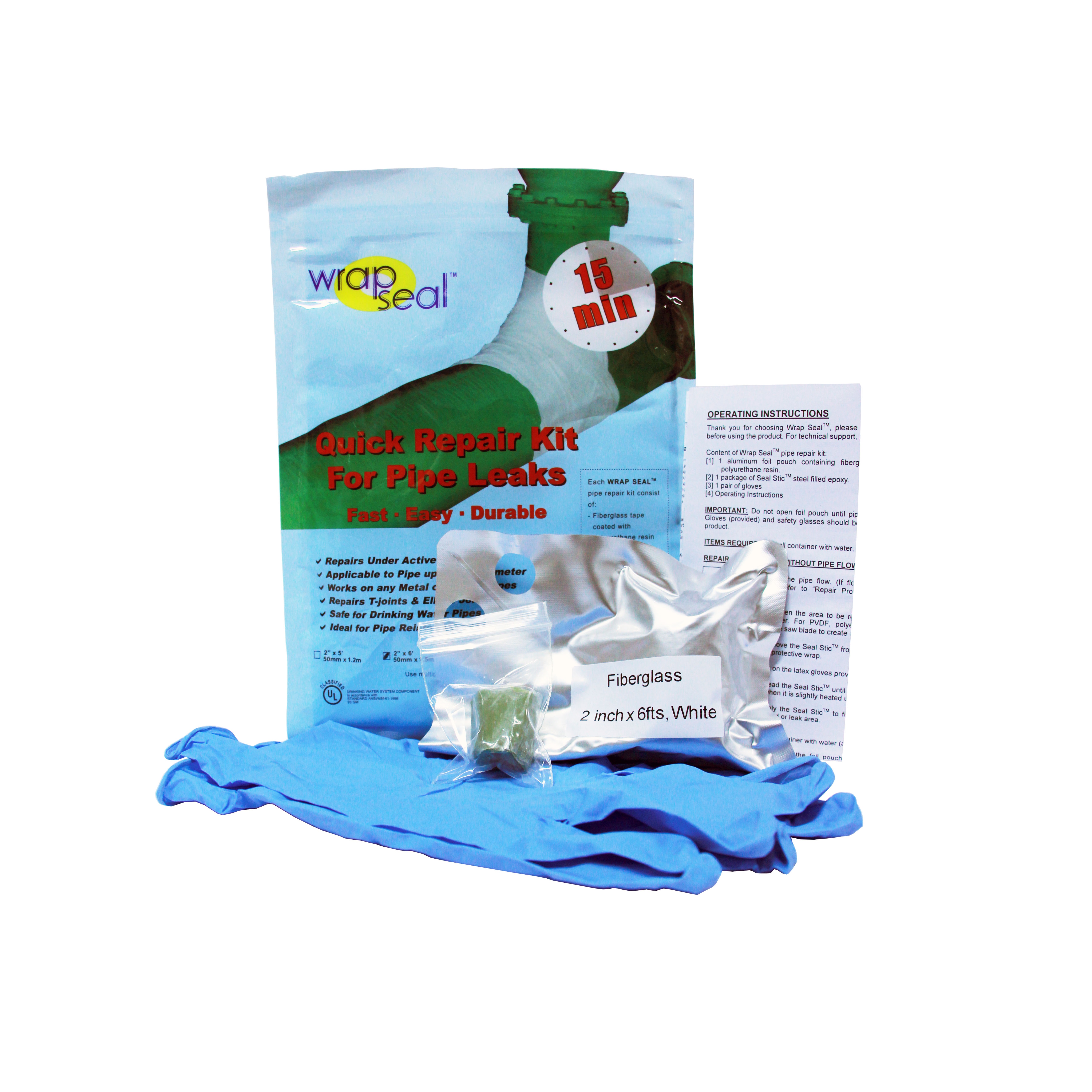 SEALXPERT QUICK REPAIR KIT FOR PIPE LEAKS 4″X30 - Trotech Co LLC